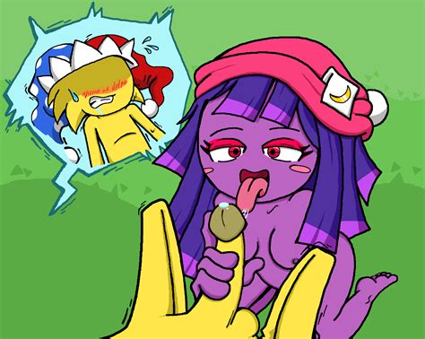 Rule 34 Blowjob Blush Breasts Completely Nude Cum Float Spark The Electric Jester Penis