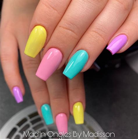 Multi Colored Nails Tips Warehouse Of Ideas