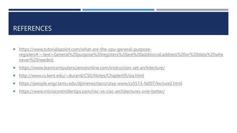 Instruction Set Architecture Pptx