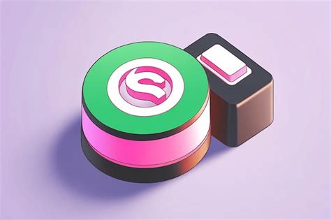 3d Rendering Setting Icon Premium Ai Generated Image
