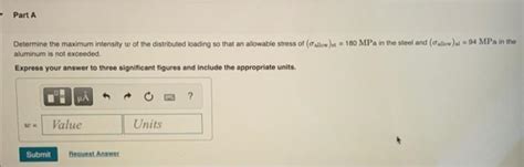 Solved The Distributed Loading Is Supported By The Three