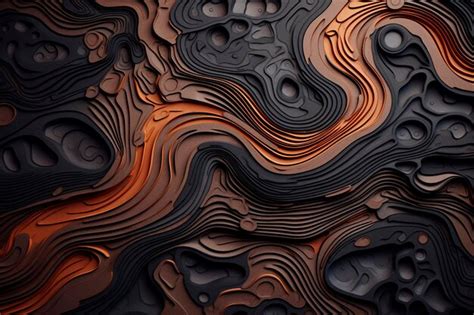 Premium Ai Image A Piece Of Art With An Abstract Curve Texture