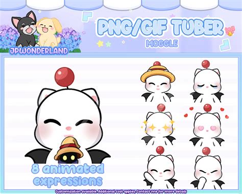 Cute Ff Moogle Pngtuber Png  Tuber Animated Moogle Tuber