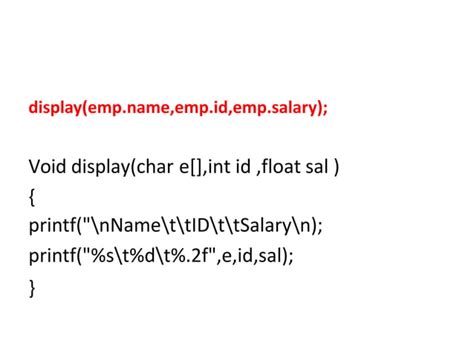 Fundamentals Of Structure In C Programming Ppt