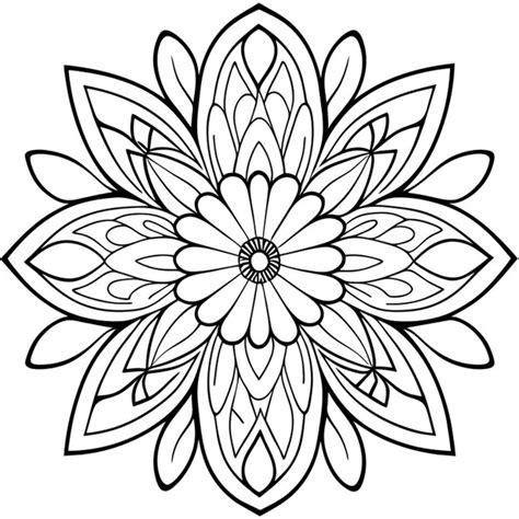 전체 페이지 패턴 검은색 터 일러스트레이션 라인 아트 프리미엄 Ai 생성 벡터