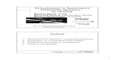 pdf virtualization in automotive embedded systems an …nicolas navet