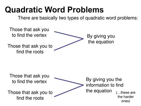 PPT Quadratic Word Problems PowerPoint Presentation Free Download ID 2202804