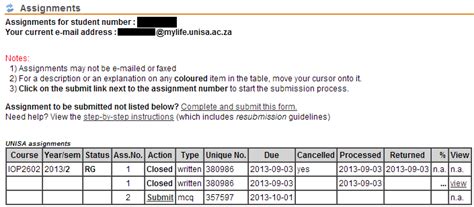 How To Submit A Unisa Written Assignment On Myunisa Together We Pass