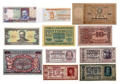 Гривні, карбованці, рублі, червінці, купони. Україна, СССР, УНР.: 1 000 ...