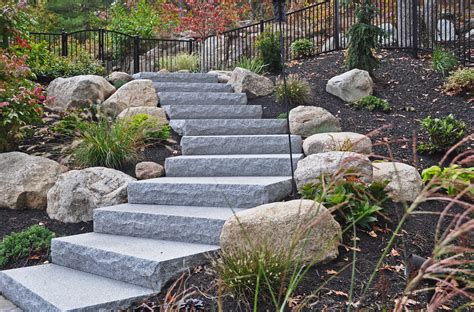 Landscape Flagstone Stairs Amazing Stone Staircase Lighting Ideas