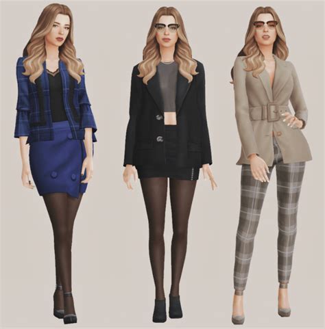 No Cc Lookbooks That Will Rock Your World Snootysims In Sims Clothing Cold