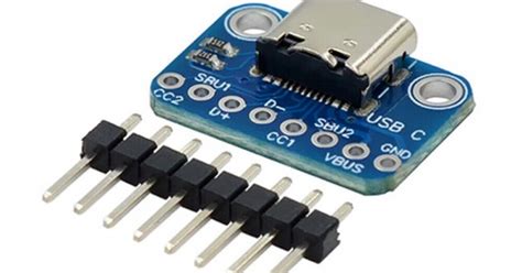Buy Usb Type C Pin Female Connector Breakout Board With Header Online In India At