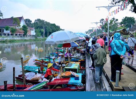 Klonghae Floating Market Editorial Photo Image Of Thailand 59012351