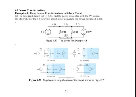 Solved 49 Source Transformations Example 48 Using Source
