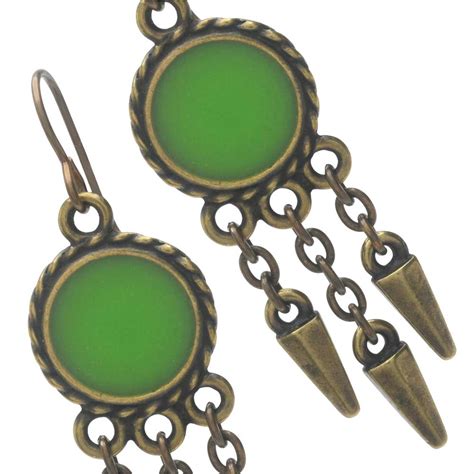 Spiked Green Apple Earrings — Beadaholique