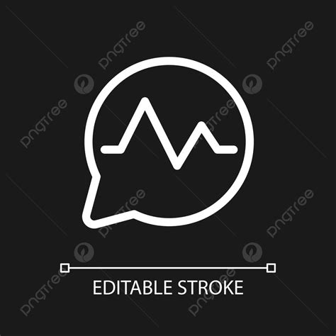 Pixelperfect White Linear Ui Icon For Clinical Support Services In Dark Theme Vector