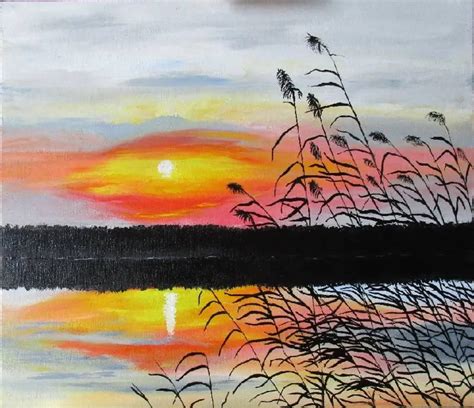 Закат Рисунок Карандашом 49 Фото