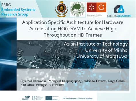 Pdf Application Specific Architecture For Hardware Accelerating Hog