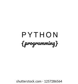 Python Programming Coding Logo Inspiration Vector Stock Vector Royalty Free