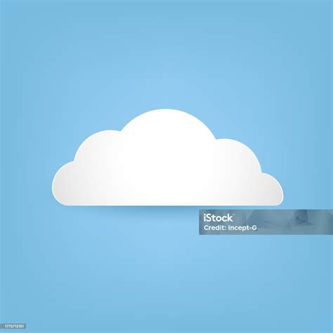 밝은 파란색에 흰색 구름 추상 흰색 흐린 만화 요소 흰색 구름 고립 된 파란색 배경 벡터 일러스트 레이 션 0명에 대한 스톡 벡터 아트 및 기타 이미지 Istock