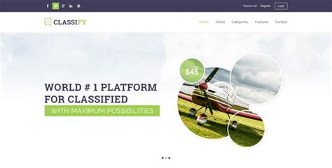 Classified Website Templates Themeforest