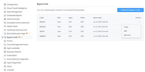 Bypass Code Management On Opnsense