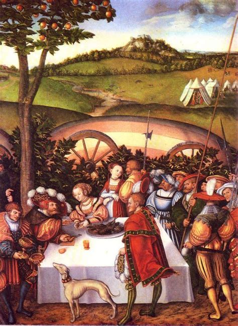 German Renaissance Feast Painting Judith And Holofernes Lucas Cranach