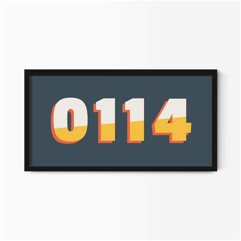 0114 Sheffield Area Code Art Print | Green Lili