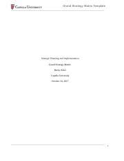 BUS FP KlierBecky Assessment Doc Grand Strategy Matrix Template Strategic Planning And