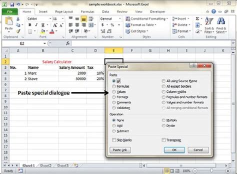 Copy Paste In M S Excel BNR Tips