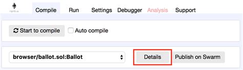 where to find contract abi in new version of online remix solidity