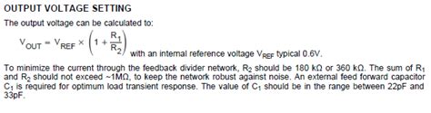 tps62260 setting of the output voltage power management forum