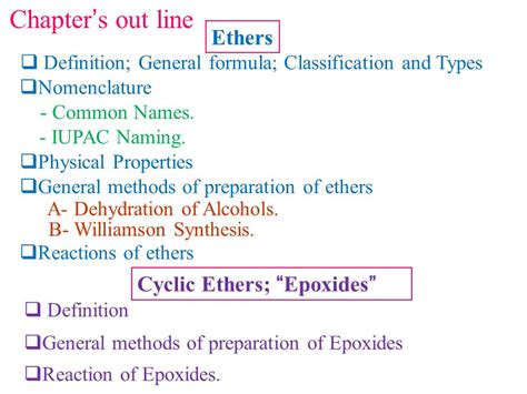Ethers and Epoxides Chem 145 Chapter - ppt video online download