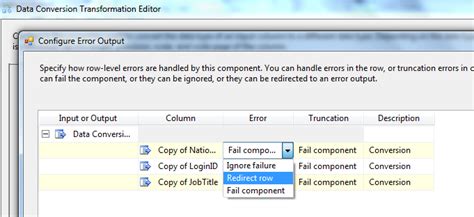 Visual Studio 2010 Ignore Error In Ssis Stack Overflow