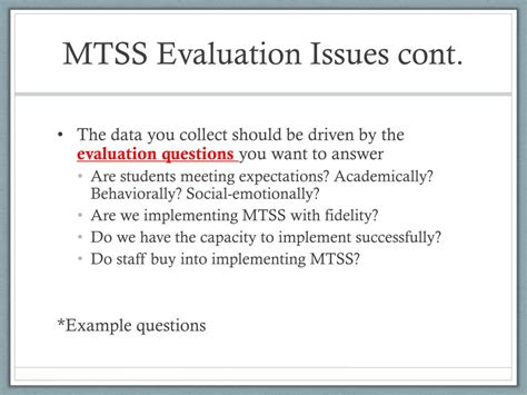 Ppt Systematic Evaluation Model To Ensure The Integrity Of Mtss