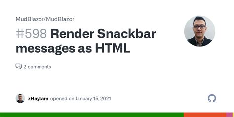 Render Snackbar Messages As Html · Issue 598 · Mudblazor Mudblazor
