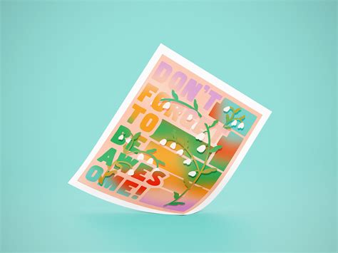 Dont Forget To Be Awesome Art Print Dftba Nerdfighter Art Print Etsy