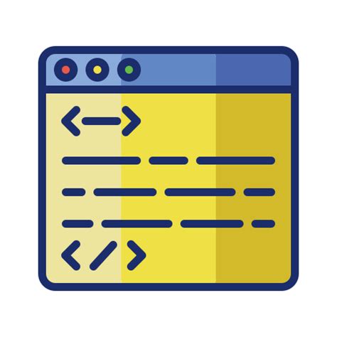 Coding Generic Color Lineal Color Icon
