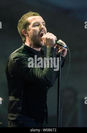 Brandon Flowers Lead Singer Of The Band Killers On Stage At
