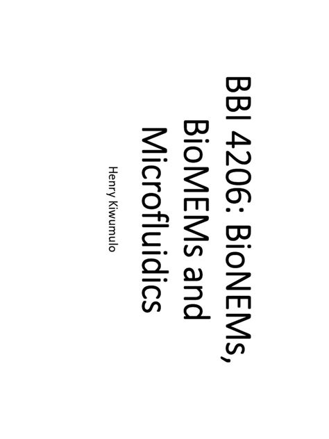 microfluidics lecture 1 pdf