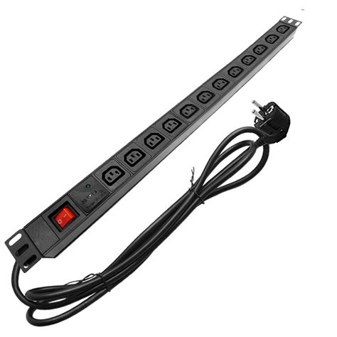 Power Distribution Unit Pdu Cabinet Iec C13 Power Strip 12 Position Power Outlet Spd Surge