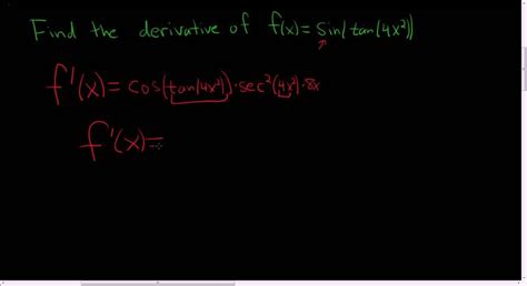 Calculus Chain Rule Example Chain Rule Math Videos Calculus