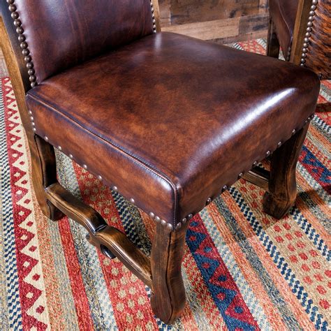 Bailey Boot Stitch Leather Dining Chair Hat Creek Interiors