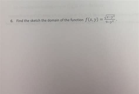 Solved Find the sketch the domain of the function f(x, y) = | Chegg.com