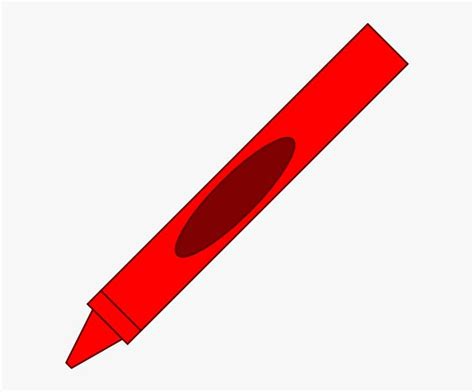Clip Art Of A Red Crayon At Richard Sandoval Blog
