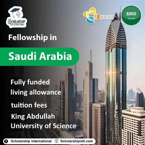 King Abdullah University Of Science And Technology Kaust Fellowship In Saudi Arabia