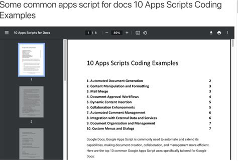 Some Common Apps Script For Docs 10 Apps Scripts Coding Examples