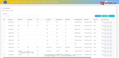 Full Code Quản Lý Khách Sạn Bằng Aspnet