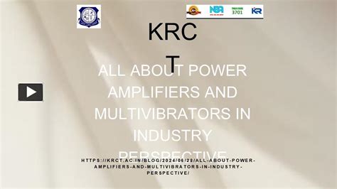 Ppt Power Amplifiers And Multivibrators Krct Trichy Powerpoint Presentation Free To Download