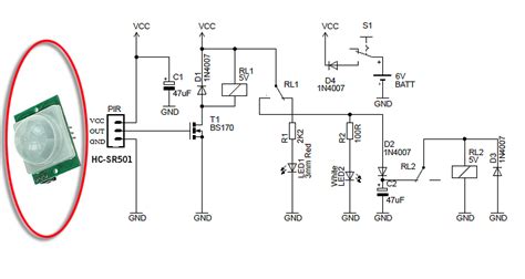 Motion Sensor Circuit Diagram